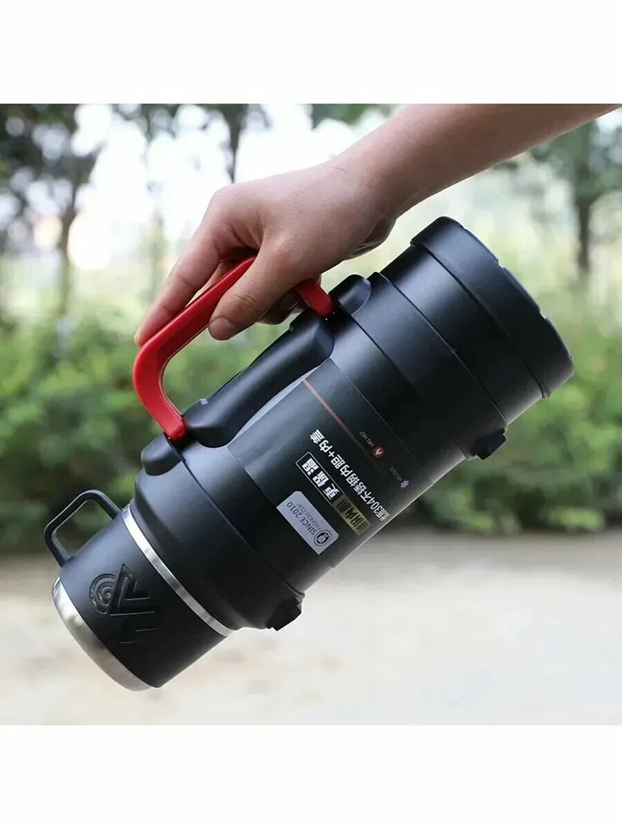 Термос с кружкой и заварником SINCE SY-042, 1700ml, Black