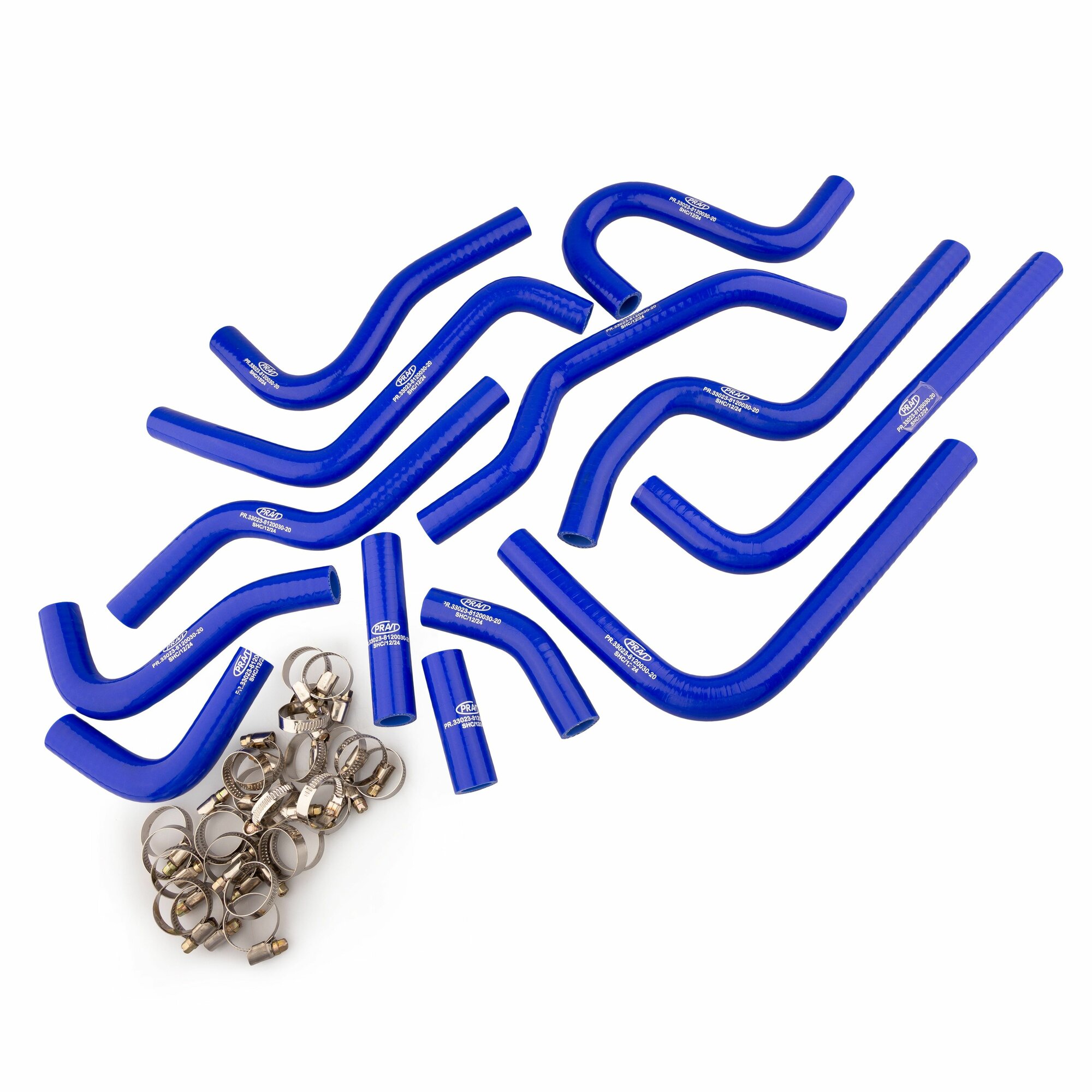 Патрубок отопителя для а/м ГАЗель, Соболь дв. 405 Е 3 с отопителем салона к т 13 шт. + хомуты (PRAVT)