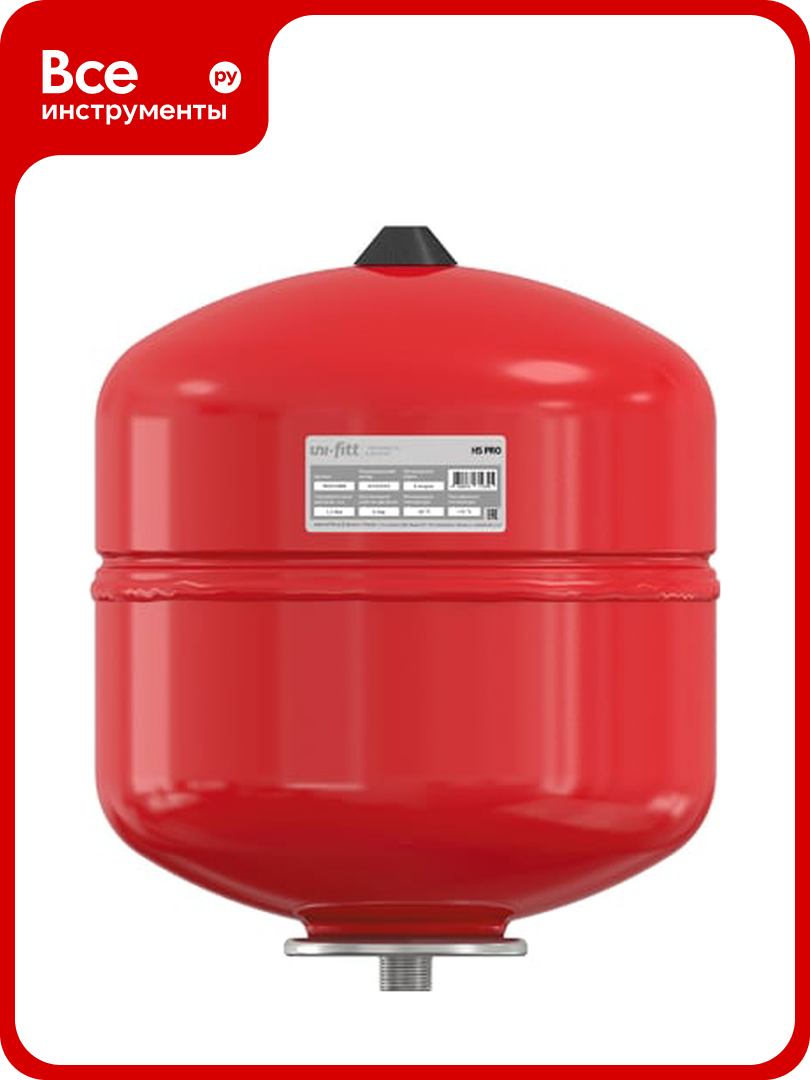 Бак расширительный вертикальный HS PRO 25 л для отопления Uni-Fitt 900H0025