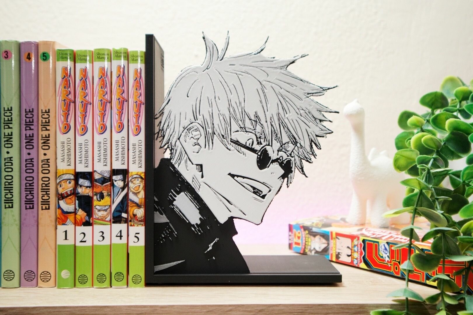 Статуэтка фрейм Годжо Сатору из аниме и манги Магическая битва. Bookend of Satoru Gojo Jujutsu Kaisen. 2д статуэтка