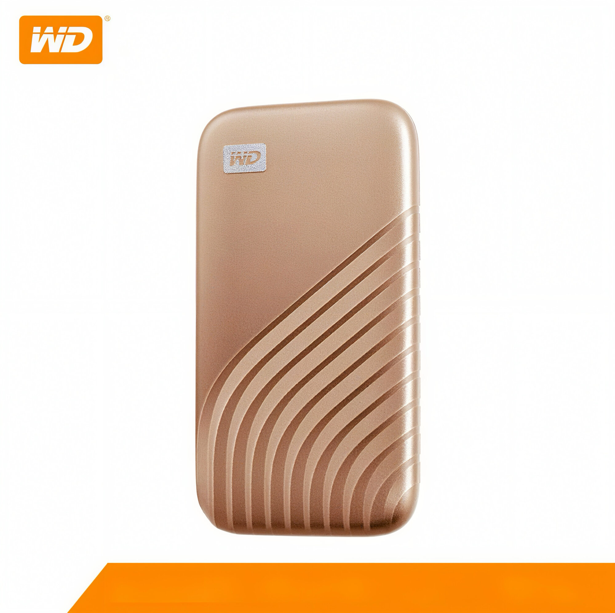 Мобильный твердотельный накопитель Western Digital My Passport PSSD 2 ТБ, Серебро, 1050MB/s，Интерфейс Type-C