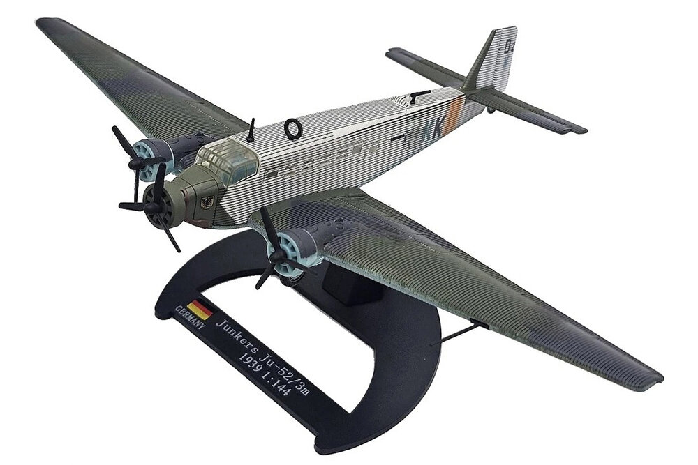 Модель коллекционная RBA COLLECTIBLES Junkers JU-52/3M 1939, самолеты великой отечественной войны
