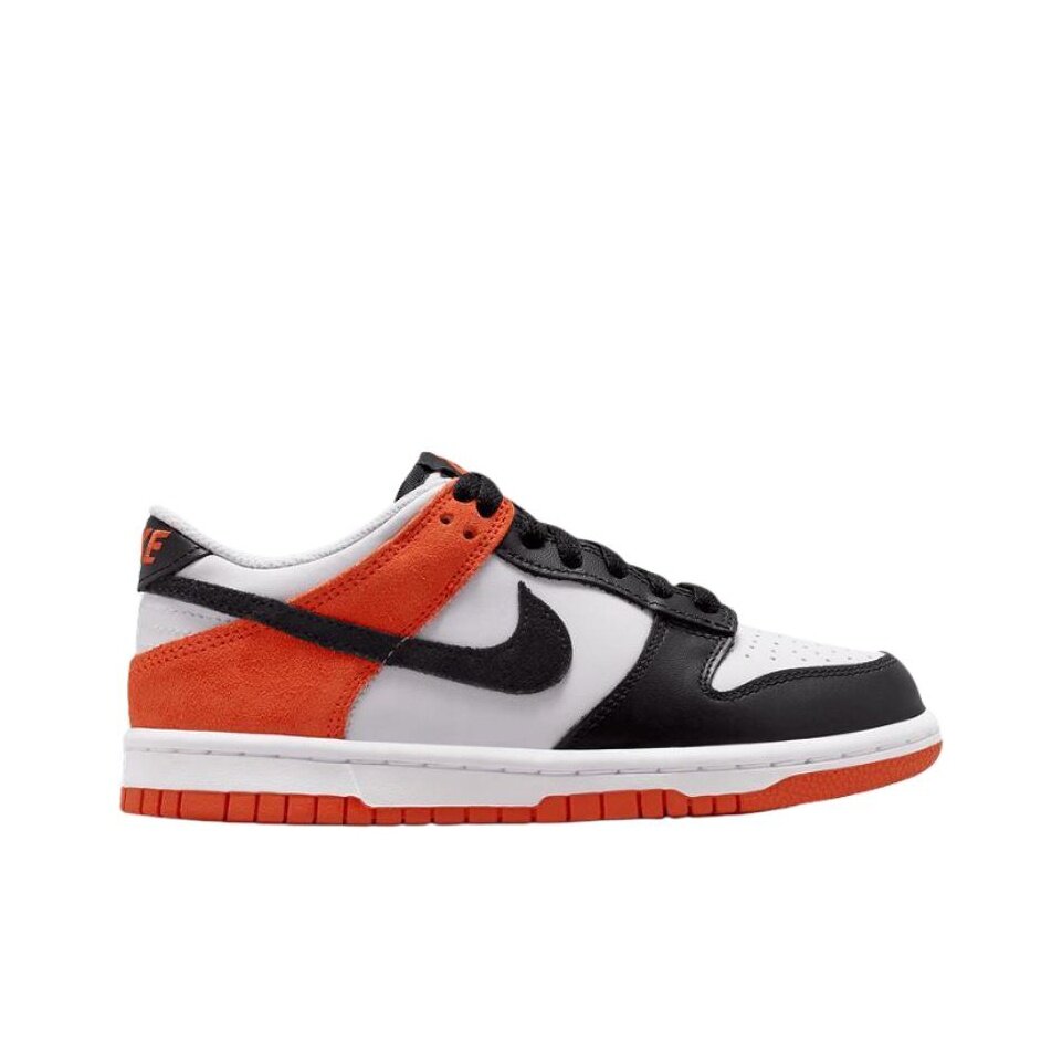 Кеды NIKE Dunk, размер EU 36 стопа (23CM), белый/черный/оранжевый — фото 1