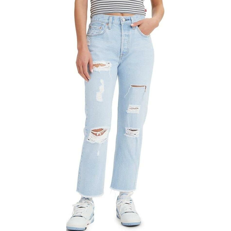 Джинсы трубы Indigo Moderate Straight Fit 