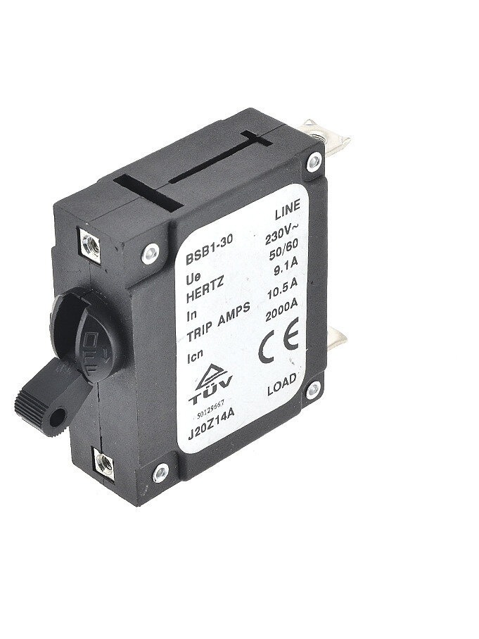 Выключатель автоматический BSB1-30 230V~ 50Гц 9,1(10,5)А для генератора бензинового ЗУБР ЗЭСБ-2200