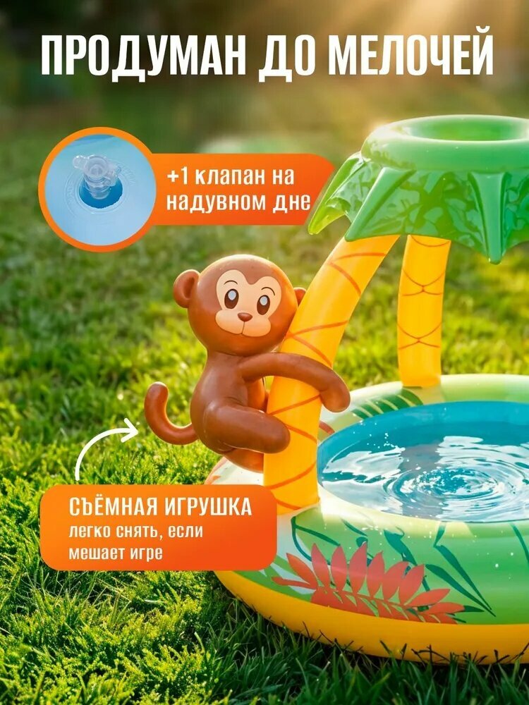 Бассейн надувной Funny Monkey — фото 1