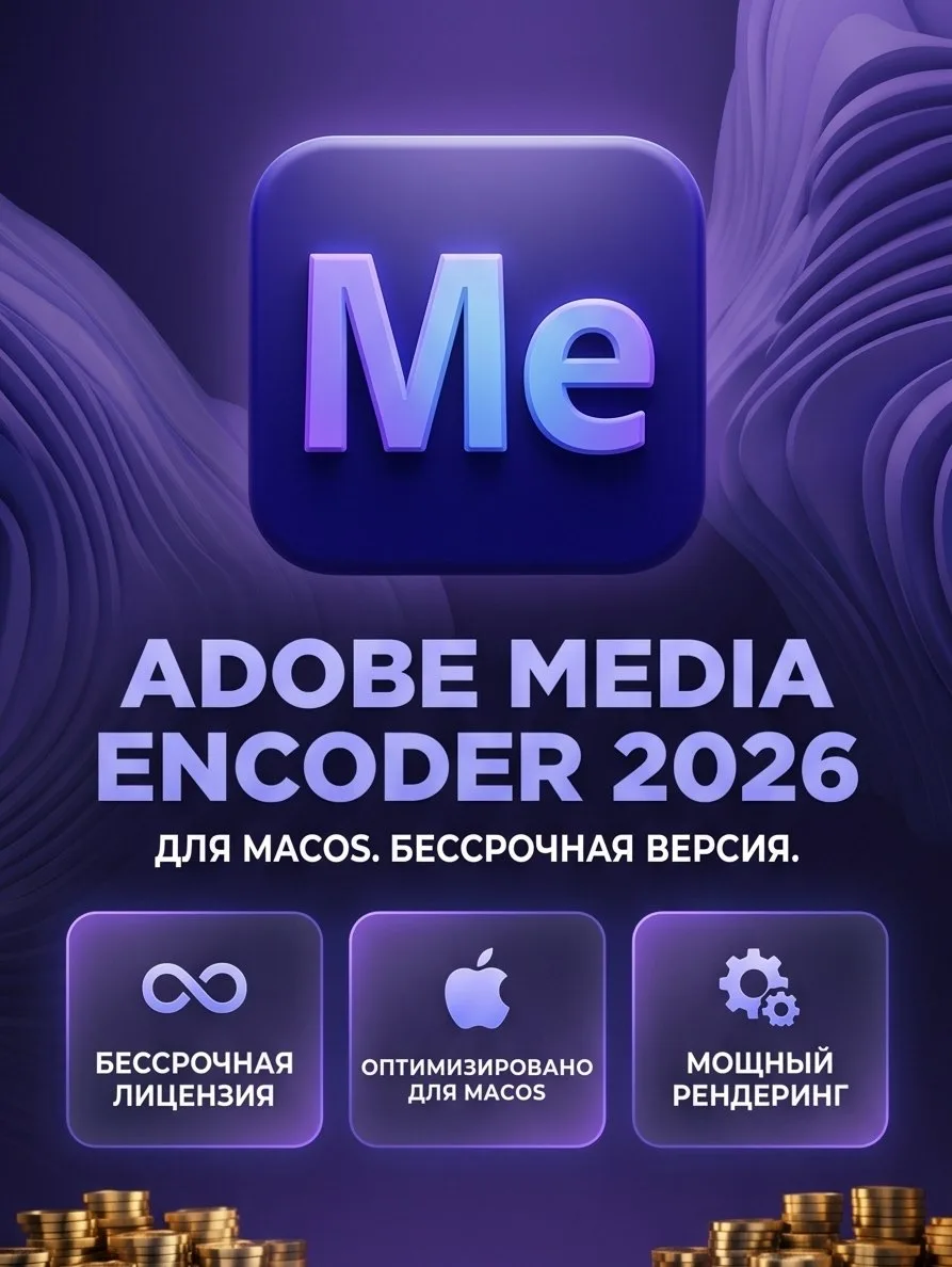 Adobe Media Encoder, бессрочная лицензия, для Mac OS, русский