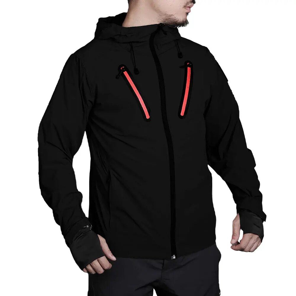 Мужская черная куртка с капюшоном Emersongear, размер L