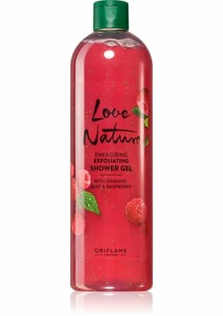 Скраб Oriflame Love Nature Organic Mint & Raspberry, 500 мл, малиновый аромат
