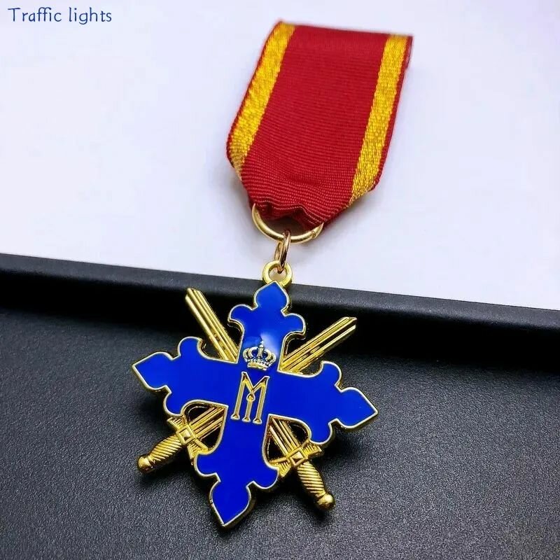 Румыния Медаль За Мужество, Синий Крестовой Орден, Медали Сувенирные