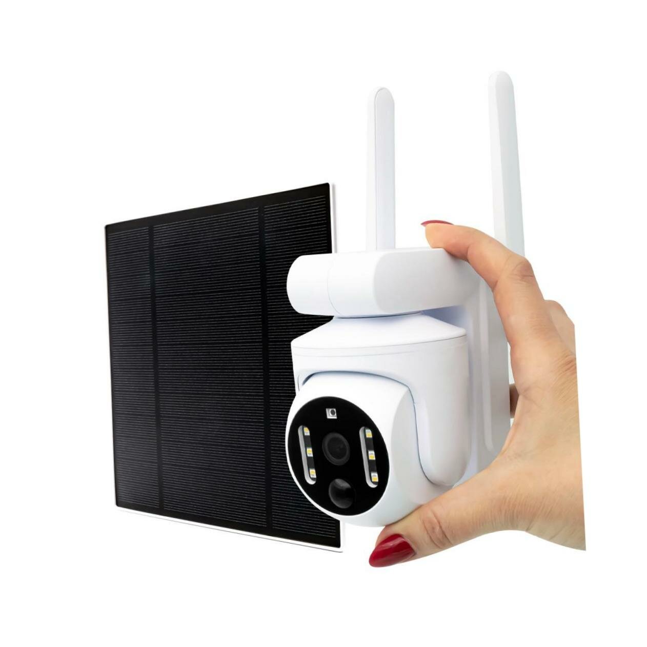 Беспроводная уличная поворотная 4G 2MP IP-камера "Линк Солар GH66-4G-2MP (4G) (N50742UL)" с солнечной панелью, с записью на SD карту и 2-с
