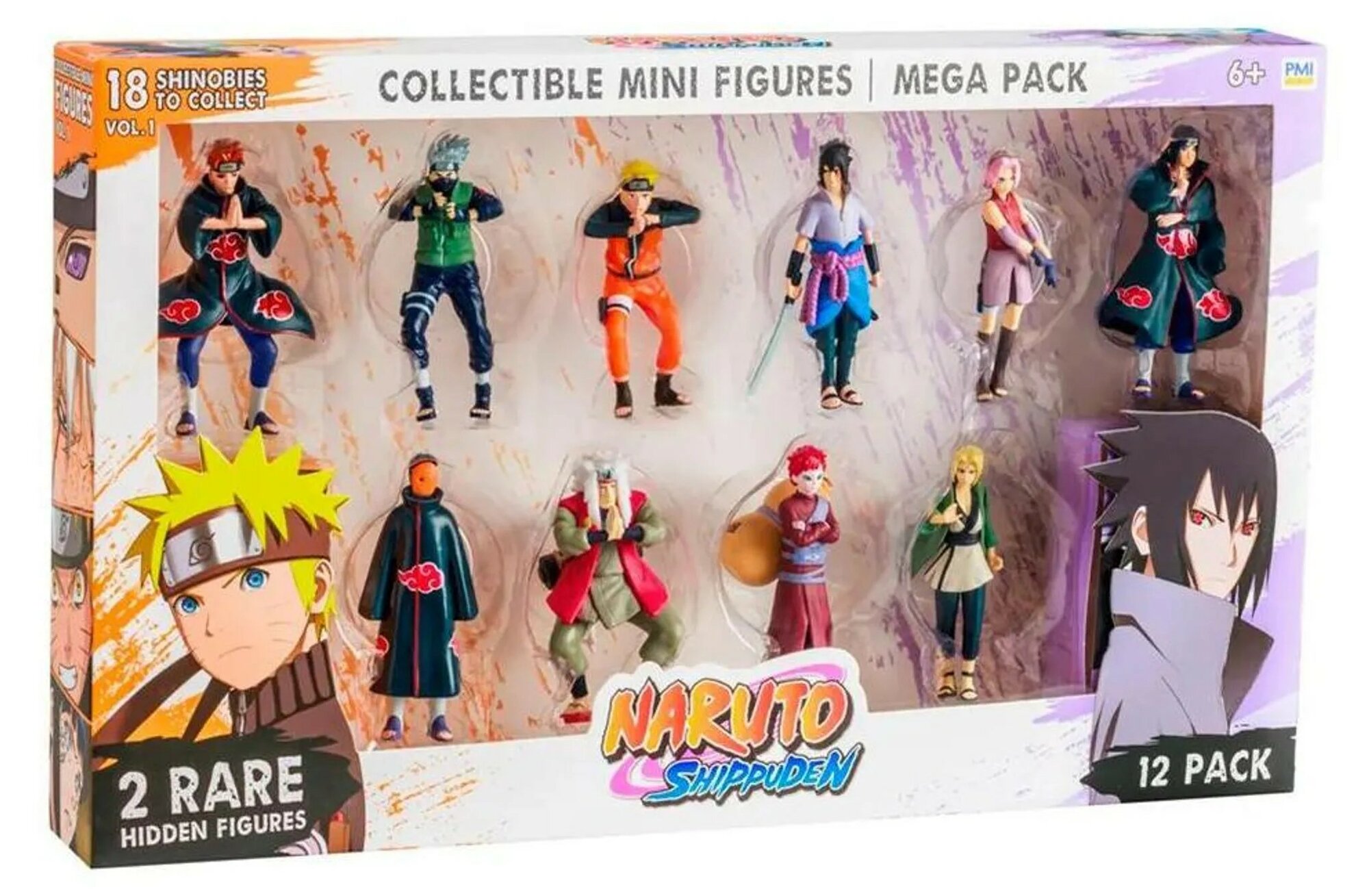 Игровой набор PMI Naruto Shippuden 12 Фигурок 7см NSH2080от 6 лет
