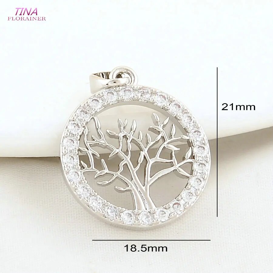 Подвески Florainer Tina из латуни цвета золота с цирконами