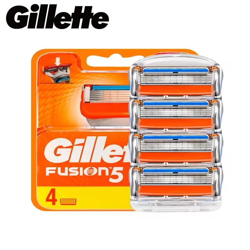 Лезвия для бритья Gillette Fusion5, 4 шт, цвет 4 blades