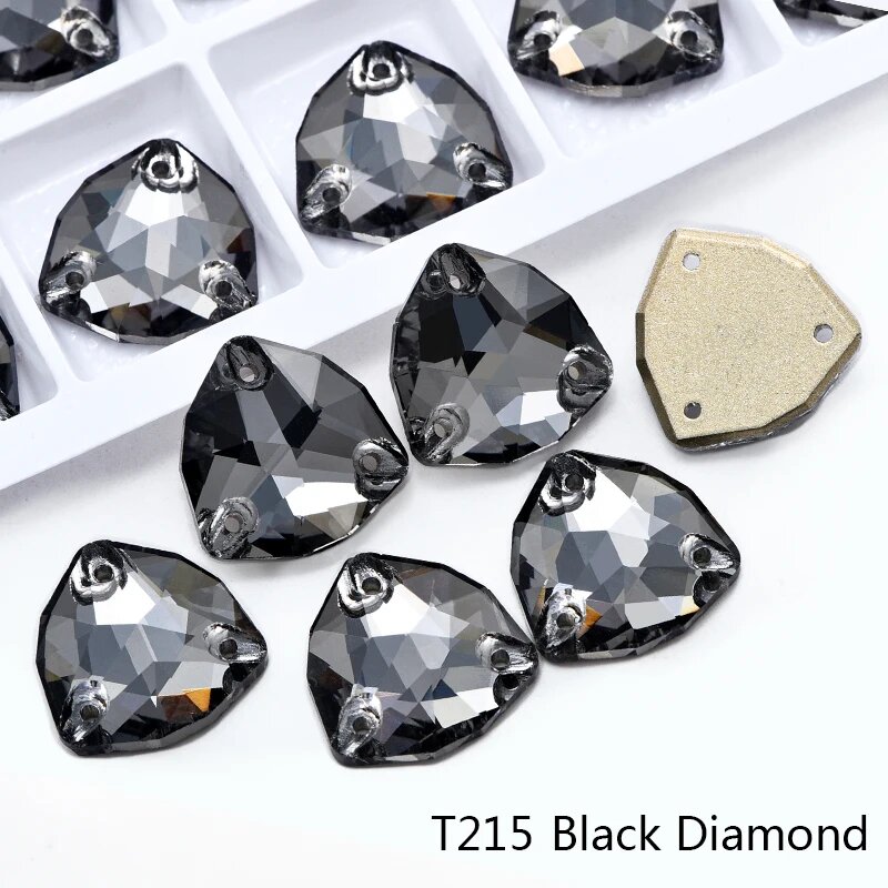 Стразы T215 Black Diamond, 12 мм, 28 шт