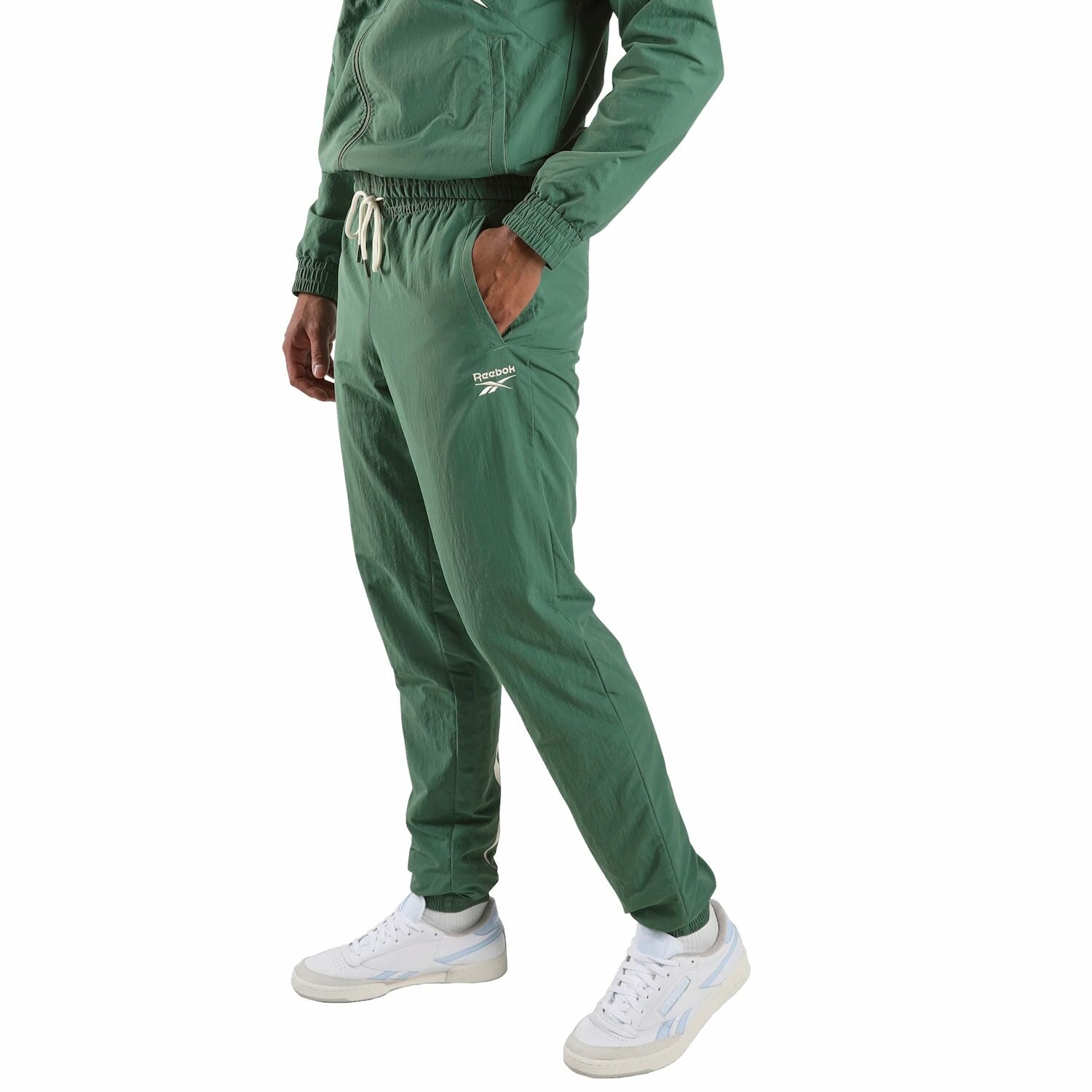 Брюки REEBOK CL F FR TRACKPANT, цвет зелено/бежевый, размер M INT