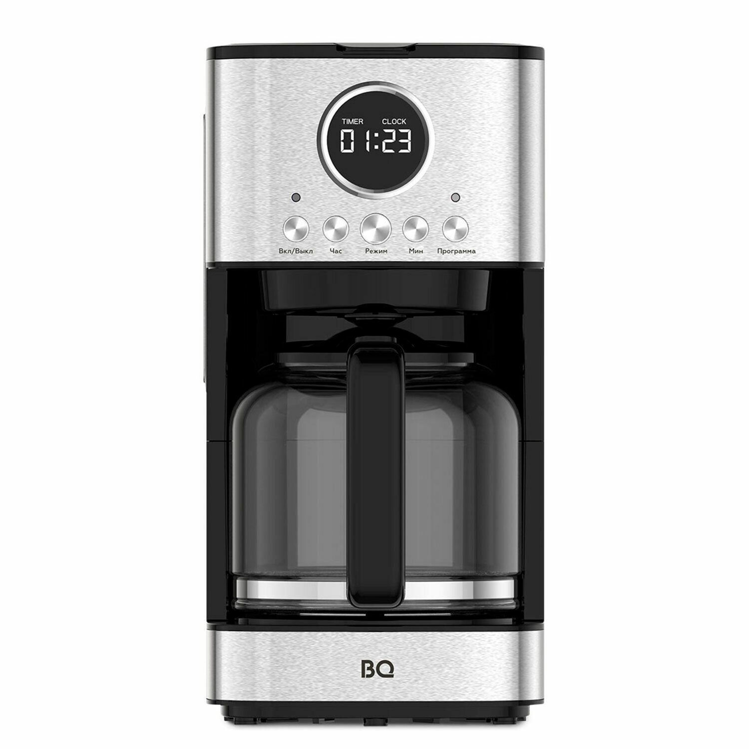 Кофеварка BQ, капельная, 900 Вт, цвет серебристый, (86198274-4027/1)
