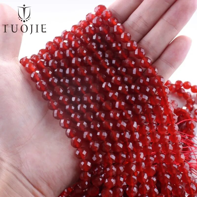 Бусины из красного сердолика 8 мм, Color: 12Carnelian