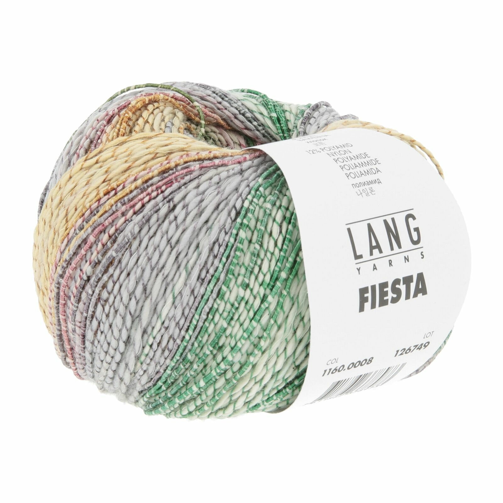 Пряжа для вязания Lang Yarns Fiesta (1160.0008) 2 мотка по 50 г/140 м