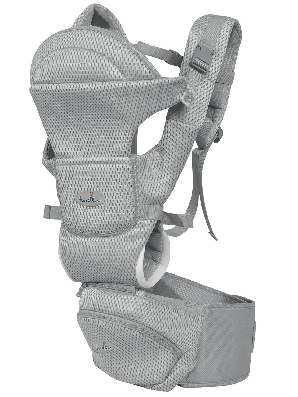 Рюкзак переноска Fiorellino dark grey mesh MD2003, вентилируемый, эргономичный, от 5 месяцев до 3 лет, серый