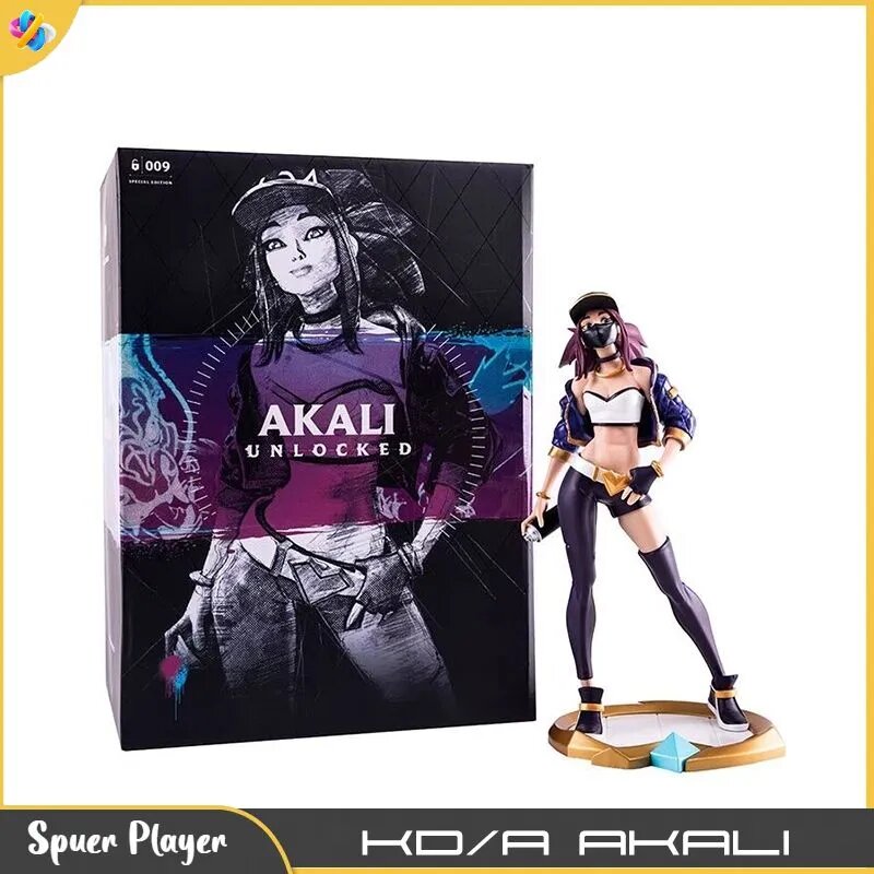 Фигурка Лига Легенд, акали из K/DA, Вольная убийца Акали/League of Legends K/DA Akali Complete Figure