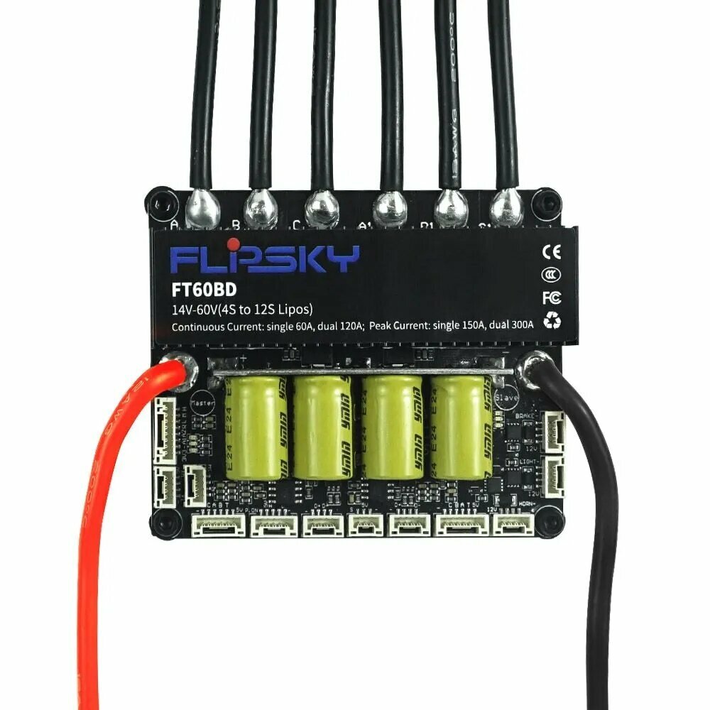 Flipsky FT60BD Dual ESC 60V 120A с радиатором Для самодельных электронных плат / скутеров