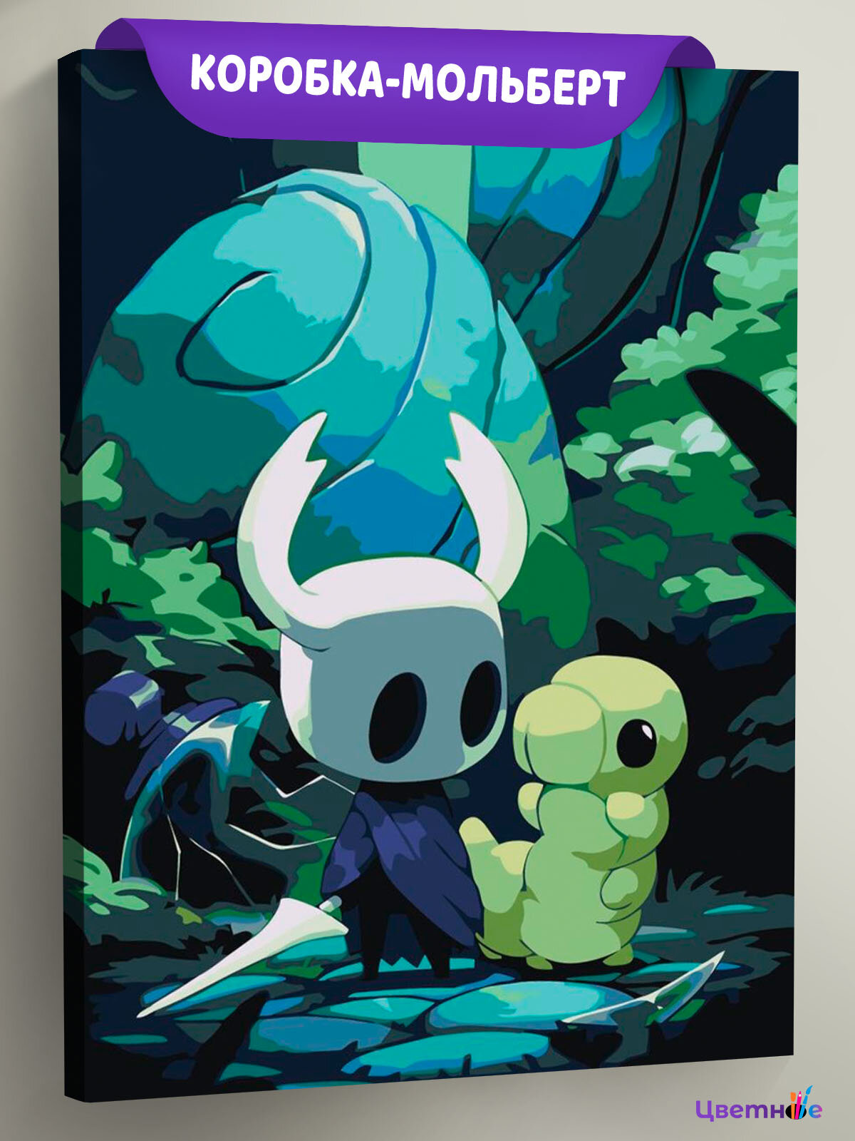 Картина по номерам на холсте с подрамником 30х40 "Игра Hollow Knight Холлоу Найт"