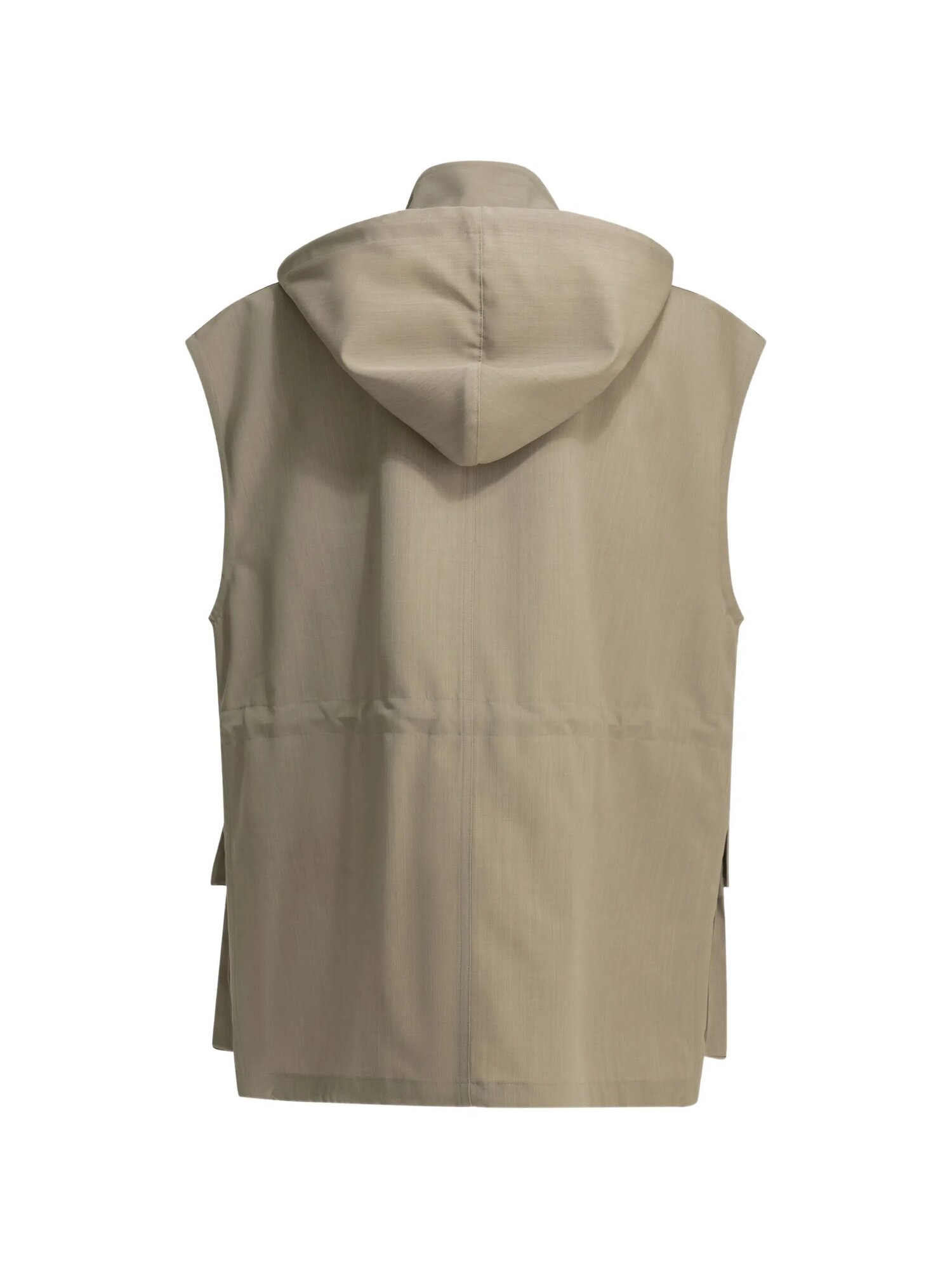 Пальто AURALEE Hooded drawstring gilet, размер 44, разноцветный — фото 1