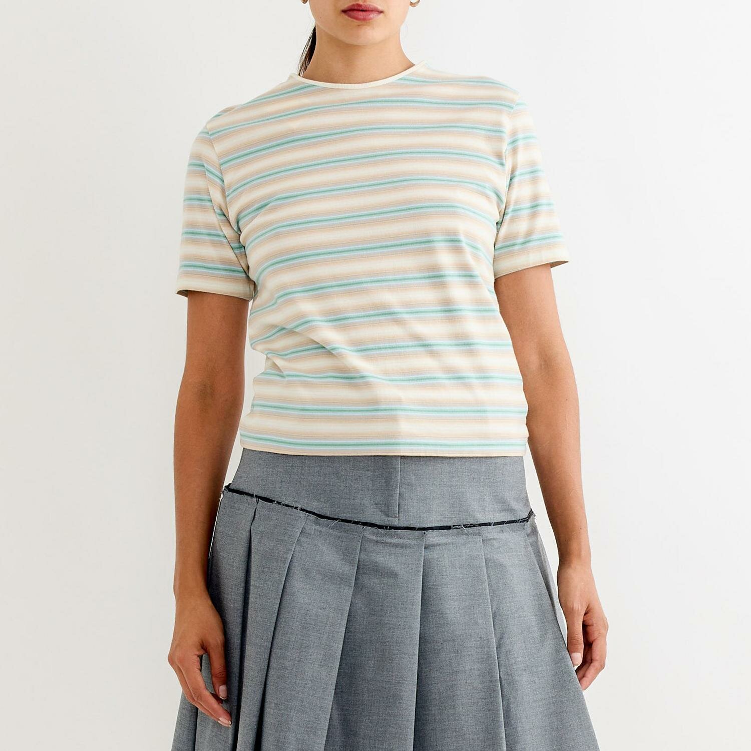 Футболка AURALEE Футболка Auralee Gradient Stripe Jersey Tee, размер 2 — фото 1