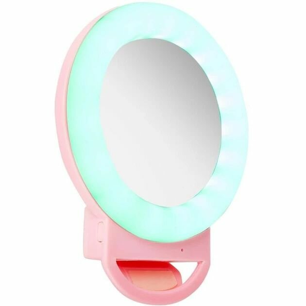 Селфи-кольцо с зеркалом RGB, ABS-пластик, питание от аккумулятора, для Android, iOS, OS X, Windows, Windows Phone