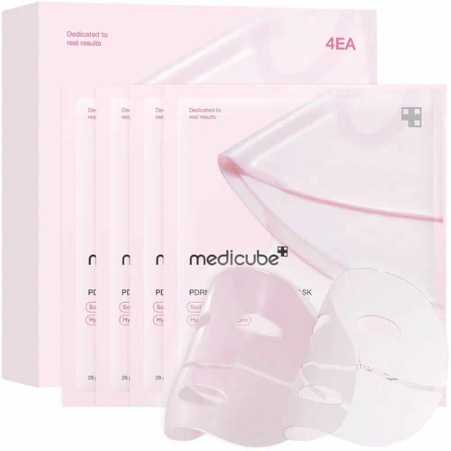 Medicube, Укрепляющая гидрогелевая маска с коллагеном Pink Collagen Gel Mask 4 шт