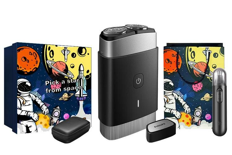 Электробритва роторная мужская PHILIPS PQ888/06, черное лезвие