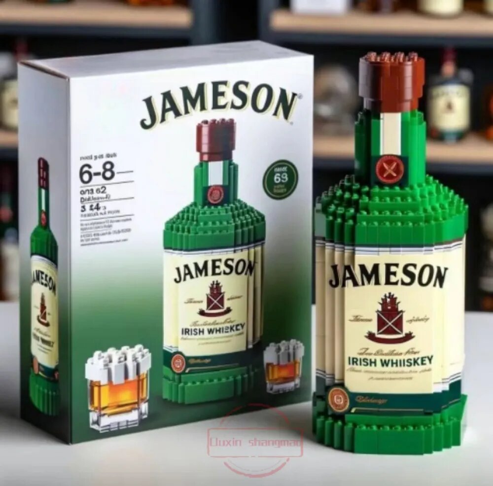 Забавная Игрушка Для Сборки Бутылки Виски Конструктор Jameson для взрослых