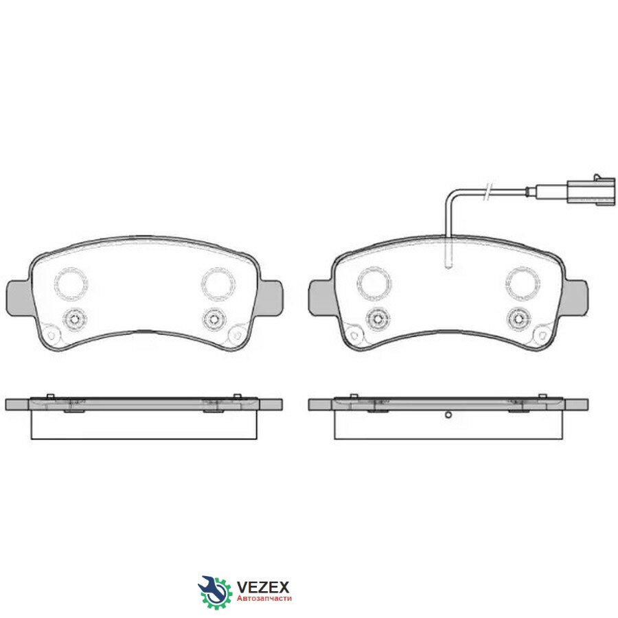 REMSA 158802 1588 02 колодки дисковые задние!\ Fiat Ducato 2.3JTD 14>