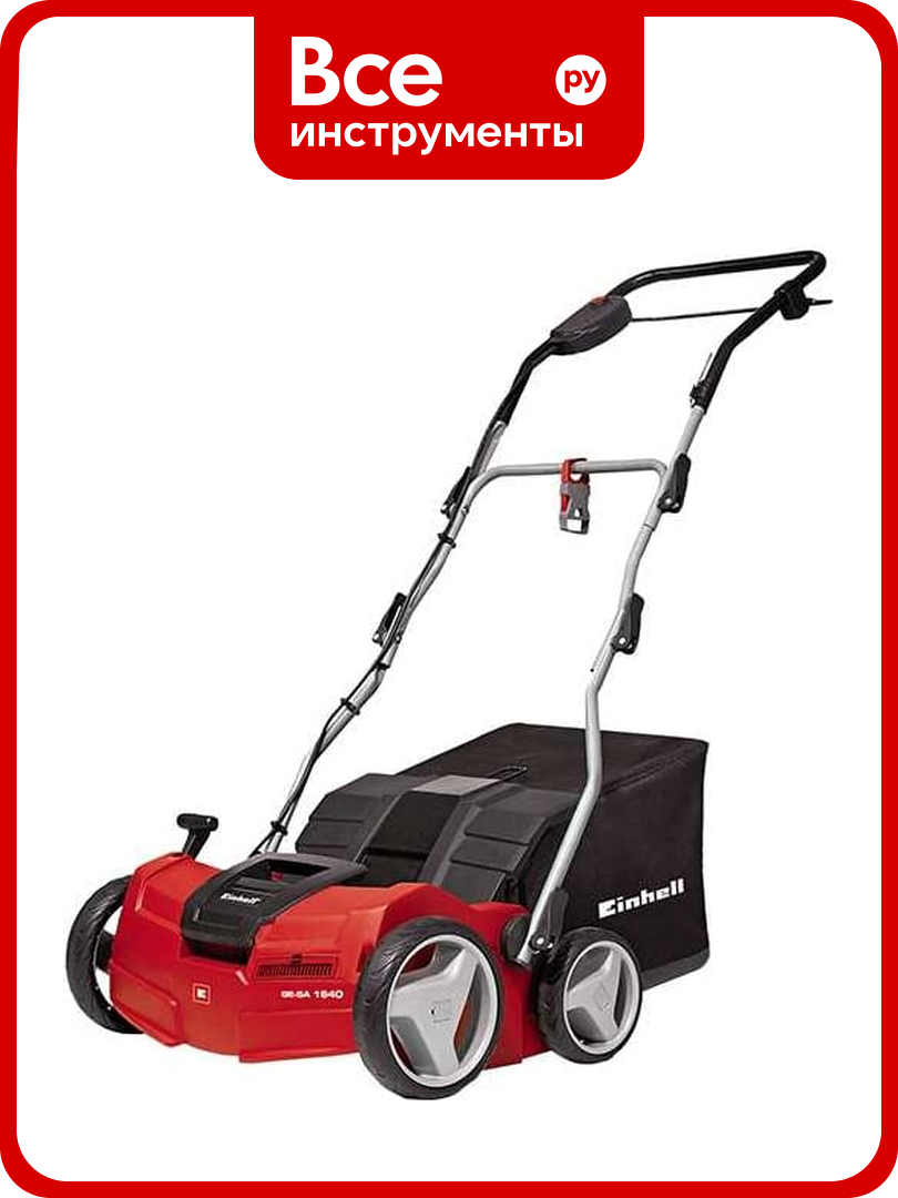 Скарификатор-аэратор электрический Einhell GE-SA 1640, 1600 Вт, ширина обработки 40 см, 20 ножей, 48 л 3420590