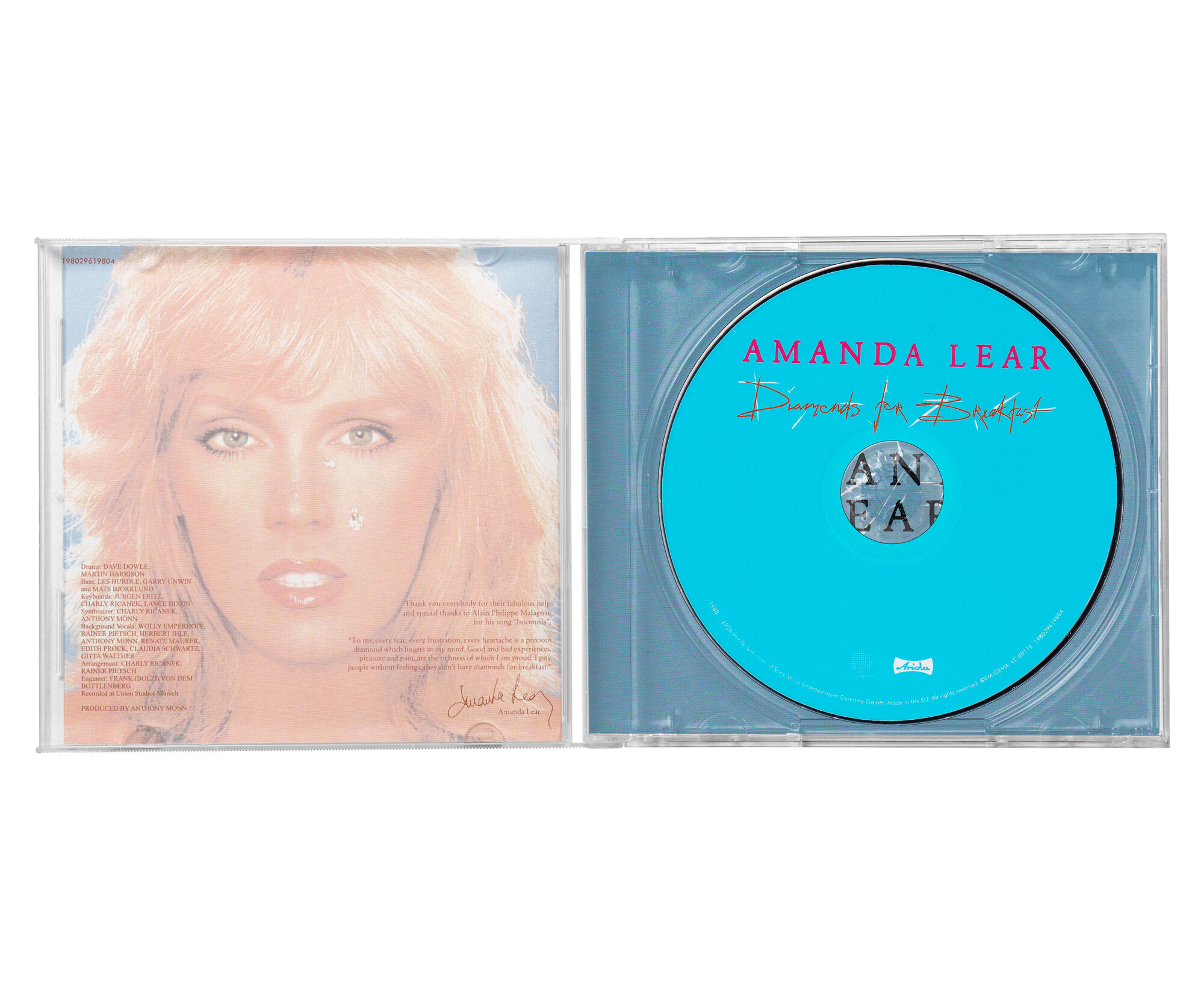 Amanda Lear - Diamonds For Breakfast, 2026, 8-page, CD-Аудио — фото 1