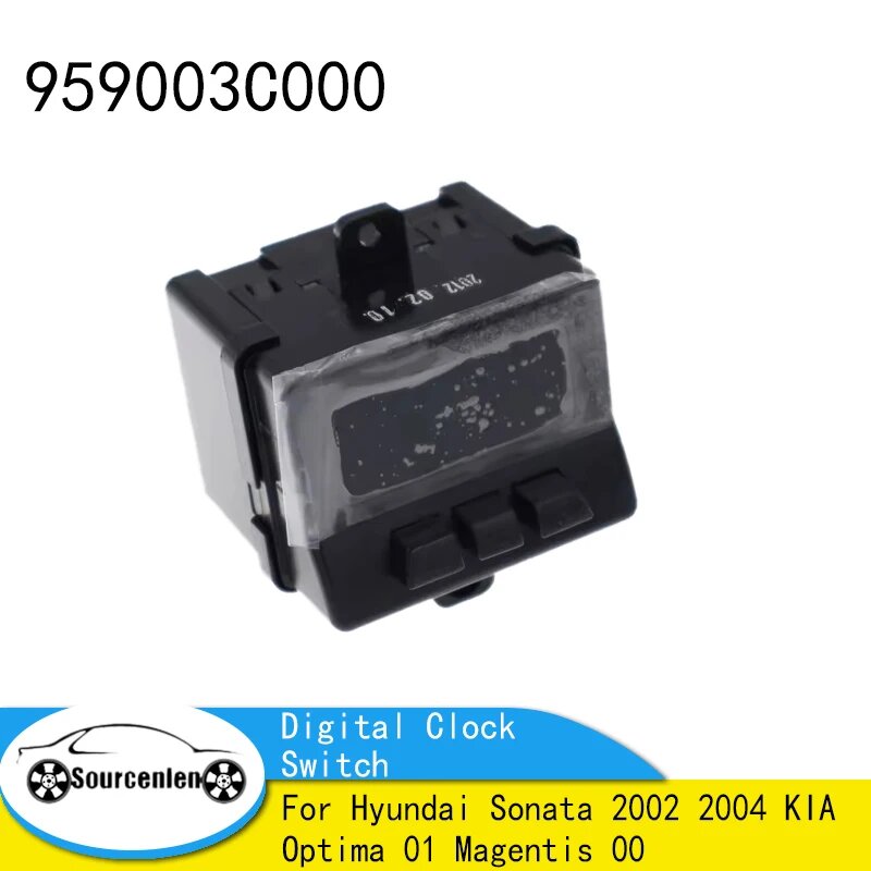 Для Hyundai Sonata 2002 2004 KIA Optima 01 Magentis 00 цифровые часы OEM 959003C000 95900-3C000