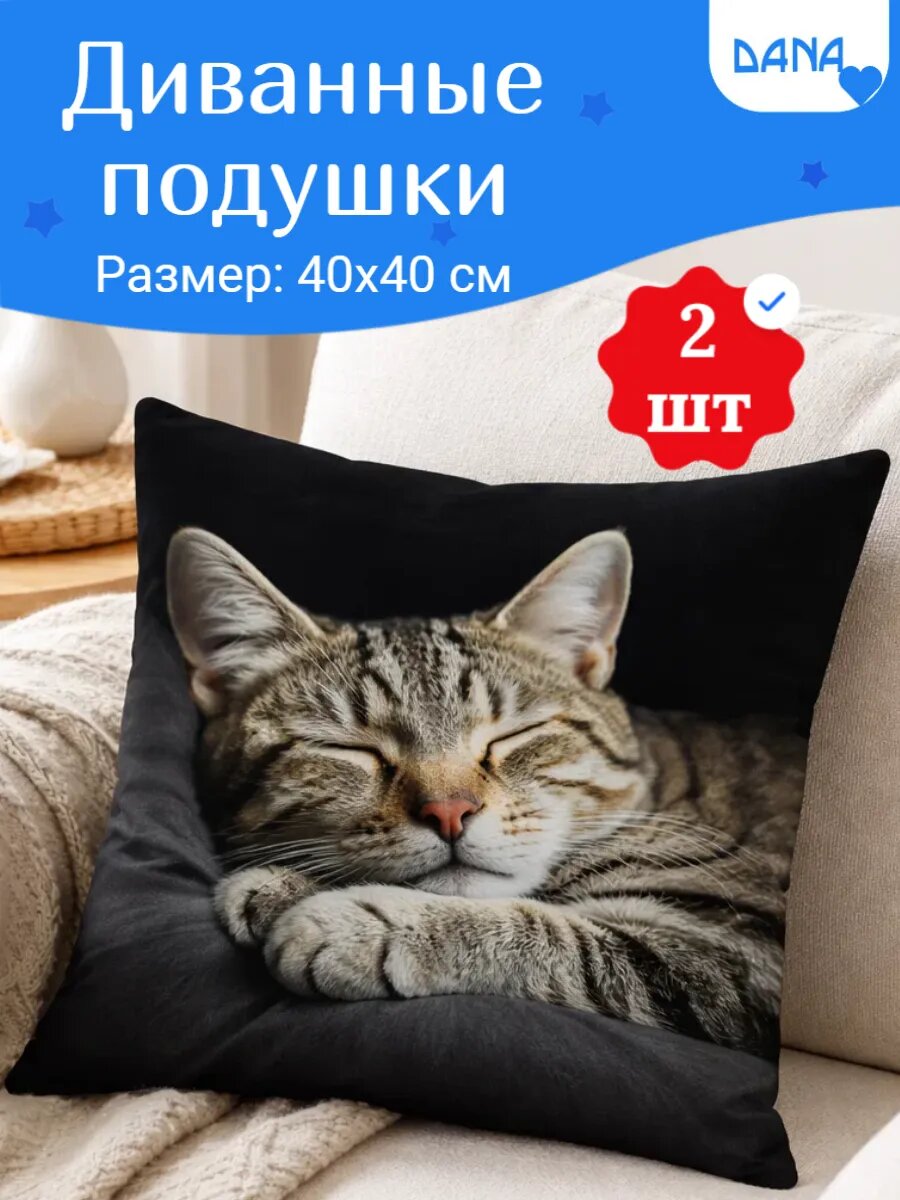 Подушки декоративные диванные 2 штуки.