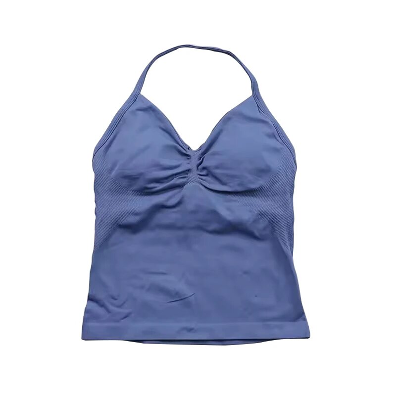 Спортивный топ серый Blue Grey