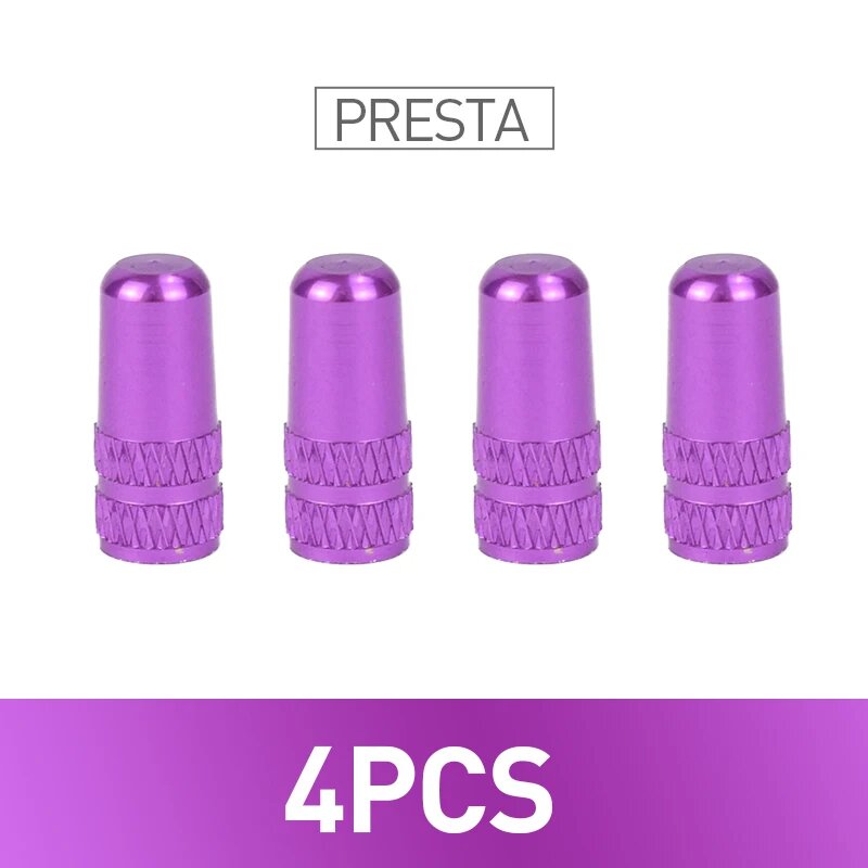 Велосипедные клапаны Presta из алюминиевого сплава 4/8 шт. 4pc purple fv