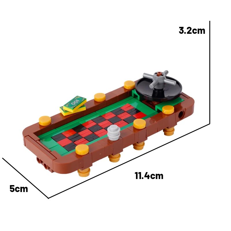 MOC Казино стол, строительные блоки, Цвет: B3-71