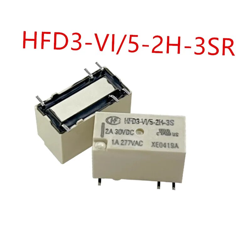 Набор из 10 сигнальных реле HFD3-VI/5-2H-3, HFD3-VI/12-2H-3, HFD3-VI/5-2H-3SR, HFD3-VI/12-2H-3SR