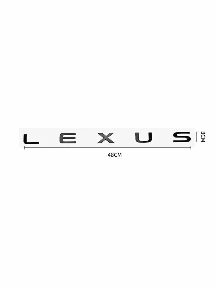 Высота 3 см глянцевая черная-Для логотипа LEXUS, значка заднего багажника, наклейка с разделенной английской буквой для NX200t NX260 RX350h GX550 RX450 NX350h