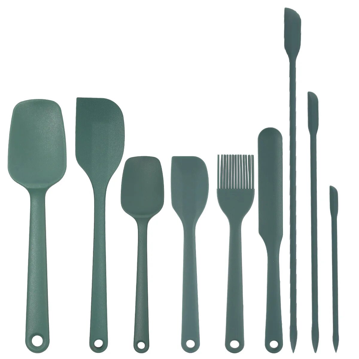 Набор силиконовых лопаток Black 9PCS