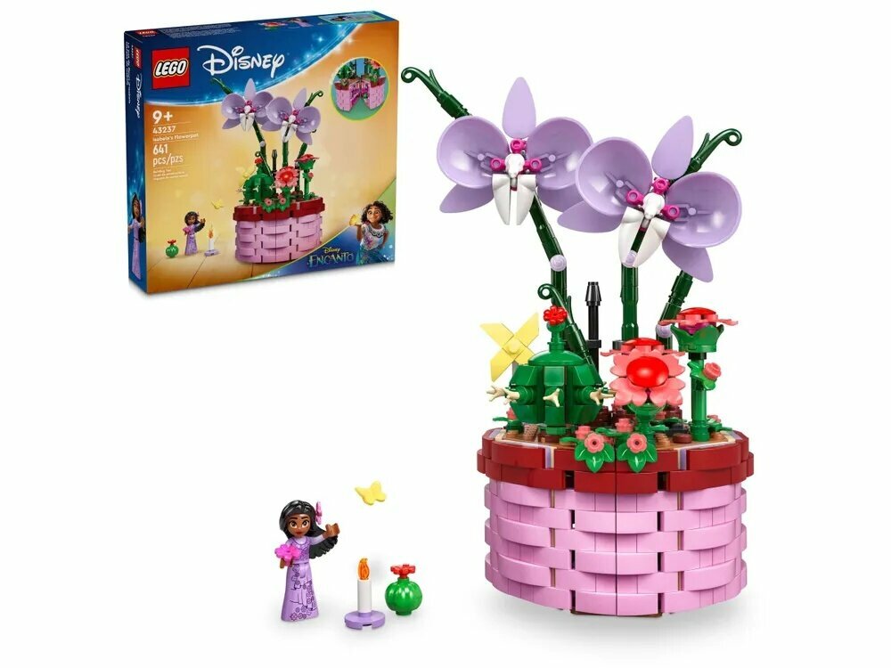 Лего Disney серия, LEGO 43237 Цветочный горшок Изабеллы, lego конструктор для мальчика, лего для девочек