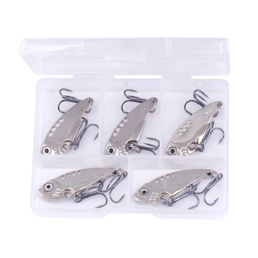 GOBASS мини блесны 5 шт. 30mm 3g Set B
