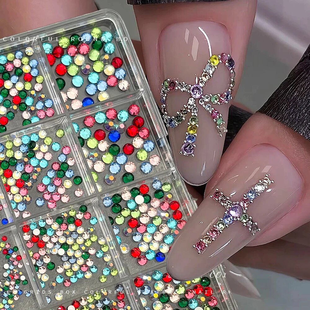 MAFANAILS Мини 3D стразы для ногтей 2000 шт