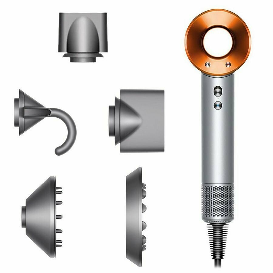 Фен Dyson Supersonic HD08 Nickel/Copper, мощность 1380 Вт, (наша вилка)