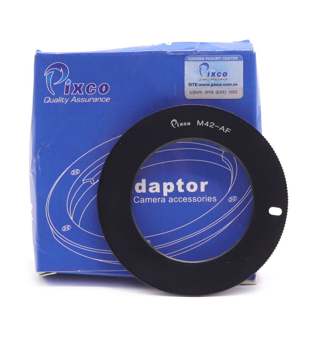 Переходник Pixco M42 - Sony A with chip в упаковке