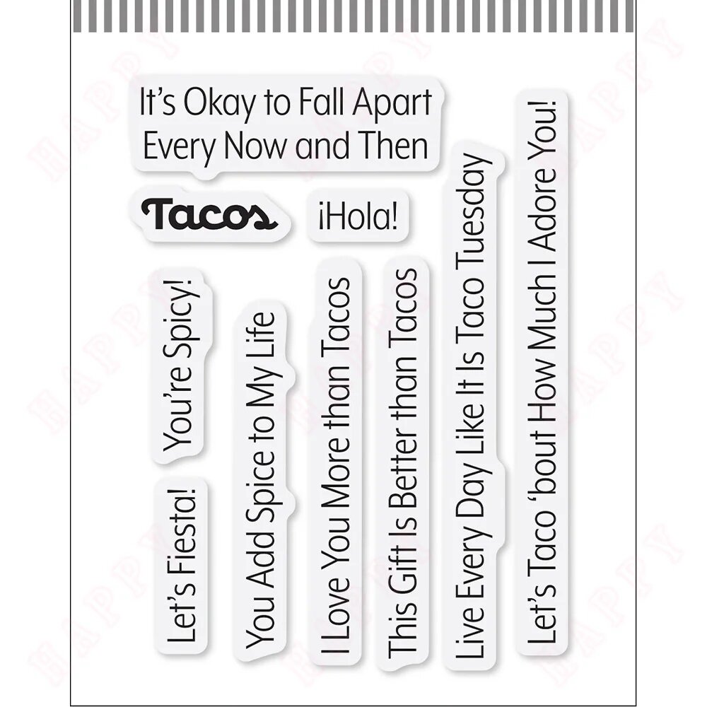 Металлические пресс-формы Taco Truck Coffee & Donuts Burgers Z9279-Stamps